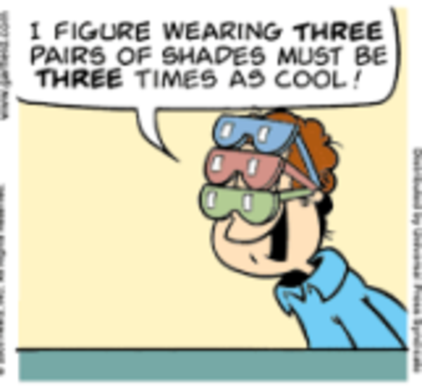 two shades is good, three shades is better! | Garfield | Know Your Meme