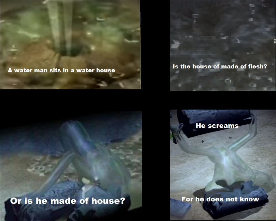A Water Man Sits In A Water House | He Screams For He Does Not Know ...