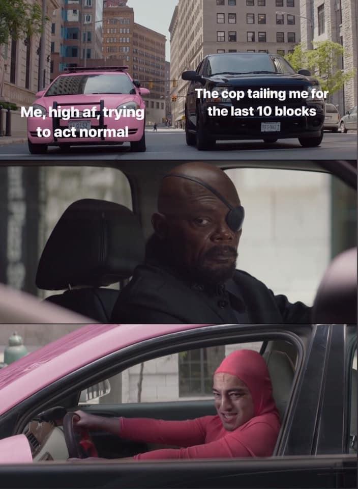 Driving That Meme Machine | Nick Fury Looks at Pink Guy | Know Your Meme