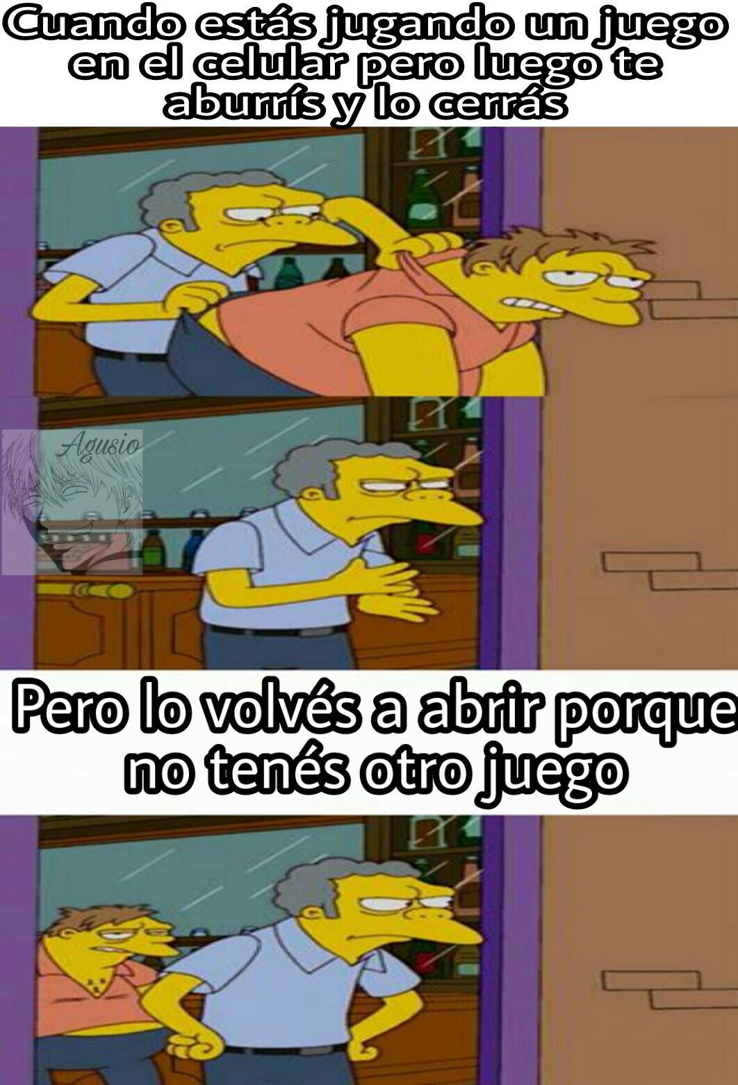 Cuando estas jugando un juego | Moe Tossing Barney From Moe's | Know ...