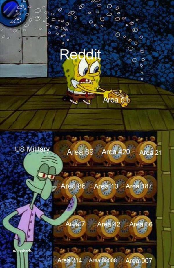Area 51 | Squidward's Clock Closet | Know Your Meme
