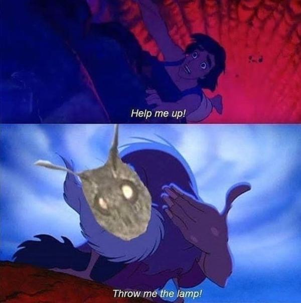 This scene better be in the remake | Moth Lamp | Know Your Meme