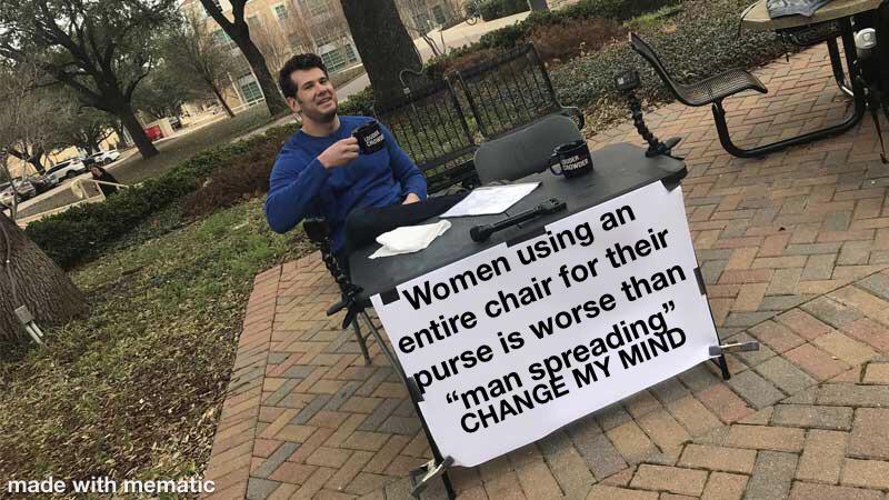 You know this is the truth | Manspreading Chair | Know Your Meme