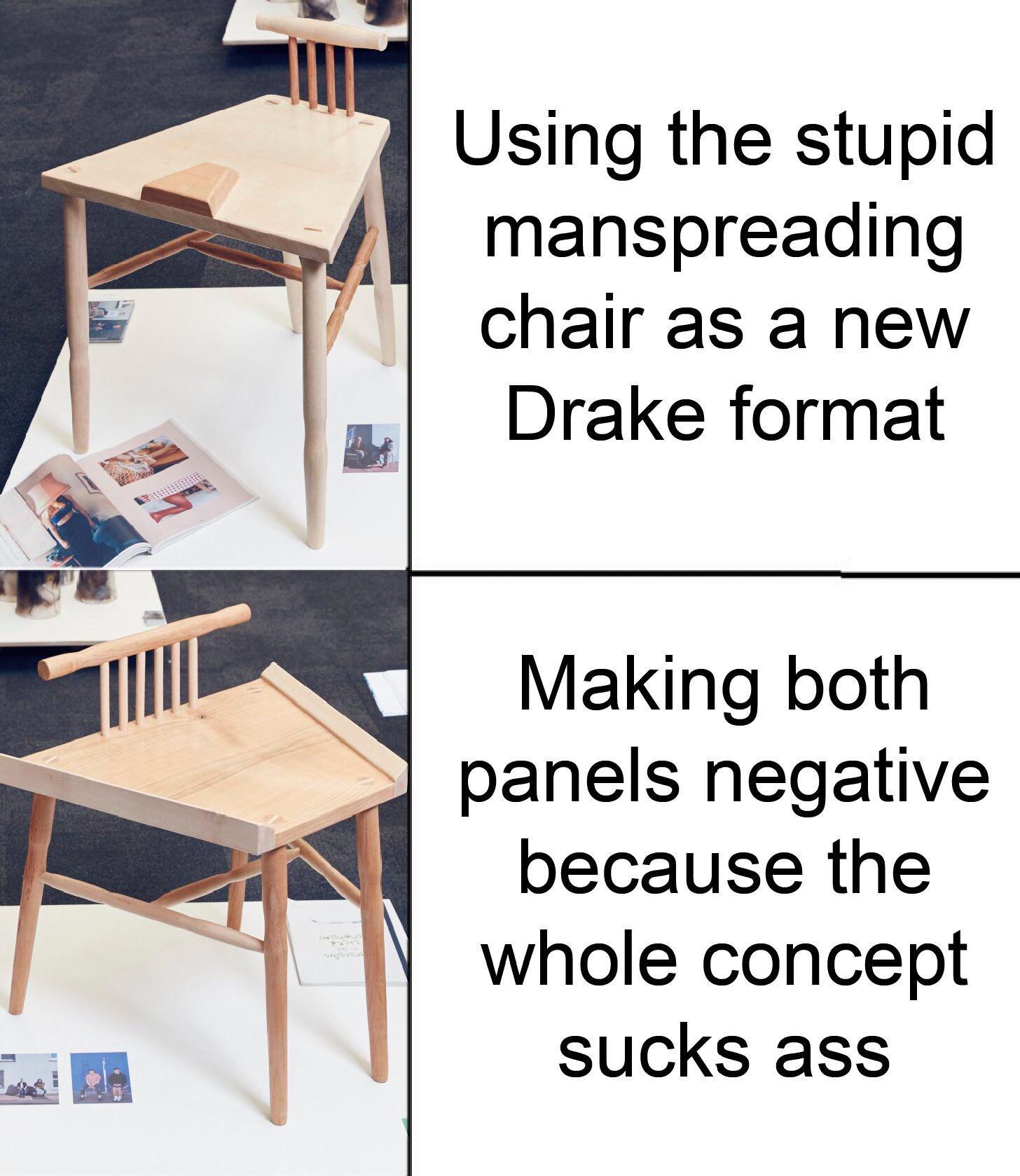 man chair bad | Manspreading Chair | Know Your Meme
