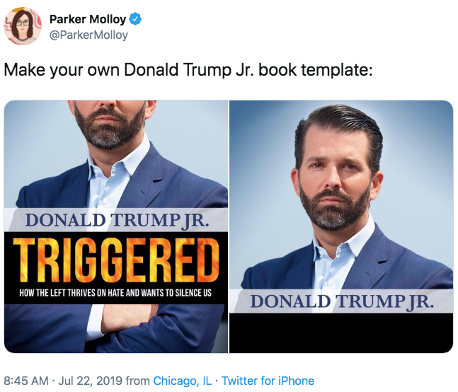Make your own Donald Trump Jr. book template: | Donald Trump Jr.'s ...