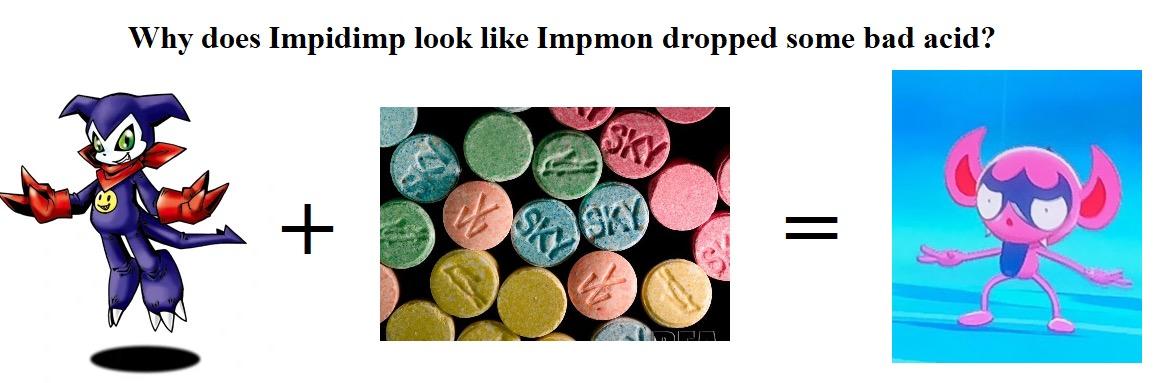 Impidimp looks like Impmon on acid | Pokémon Sword and Shield | Know ...