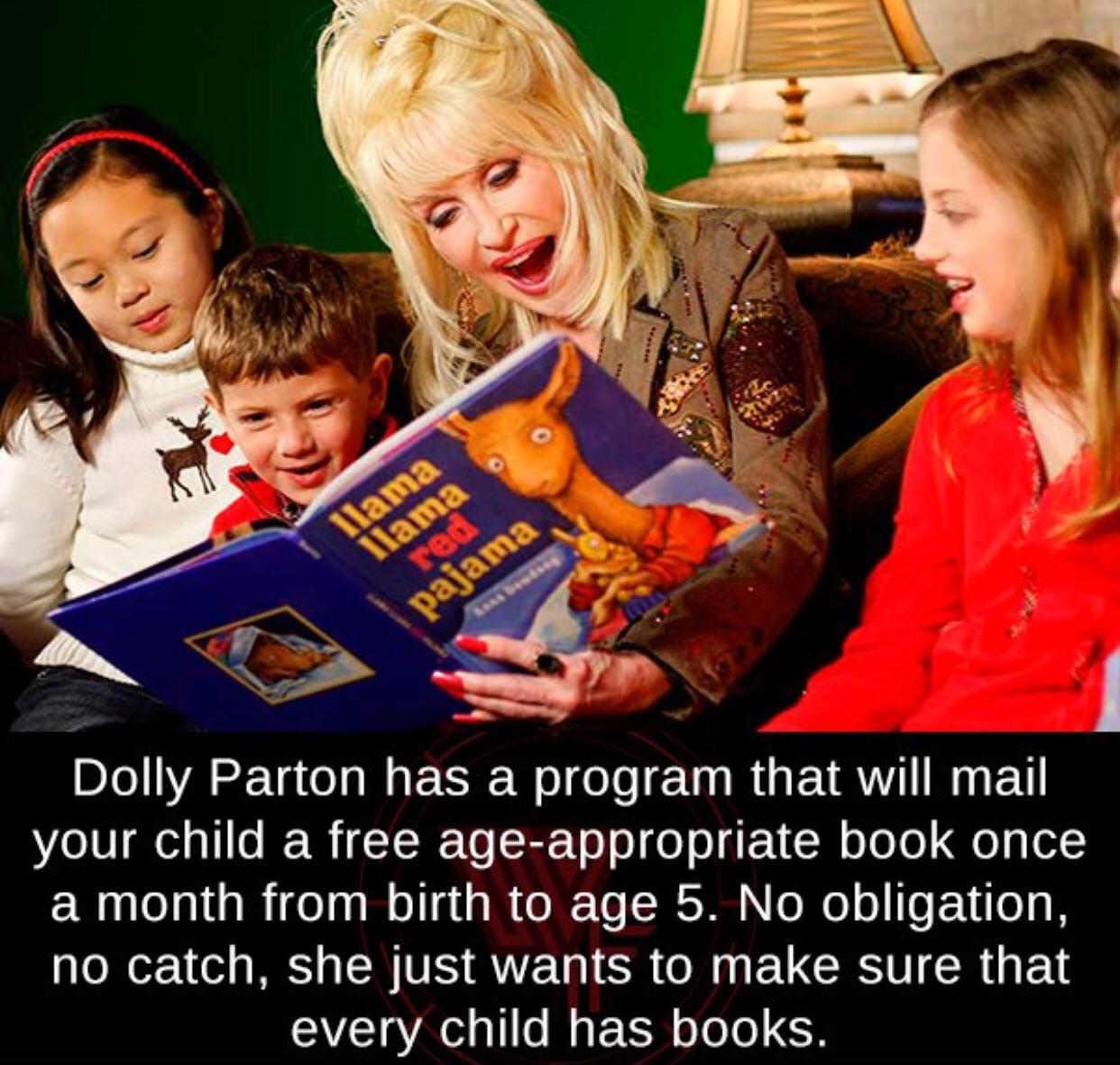 Thank you Dolly for doing this for our children. | r/wholesomememes ...
