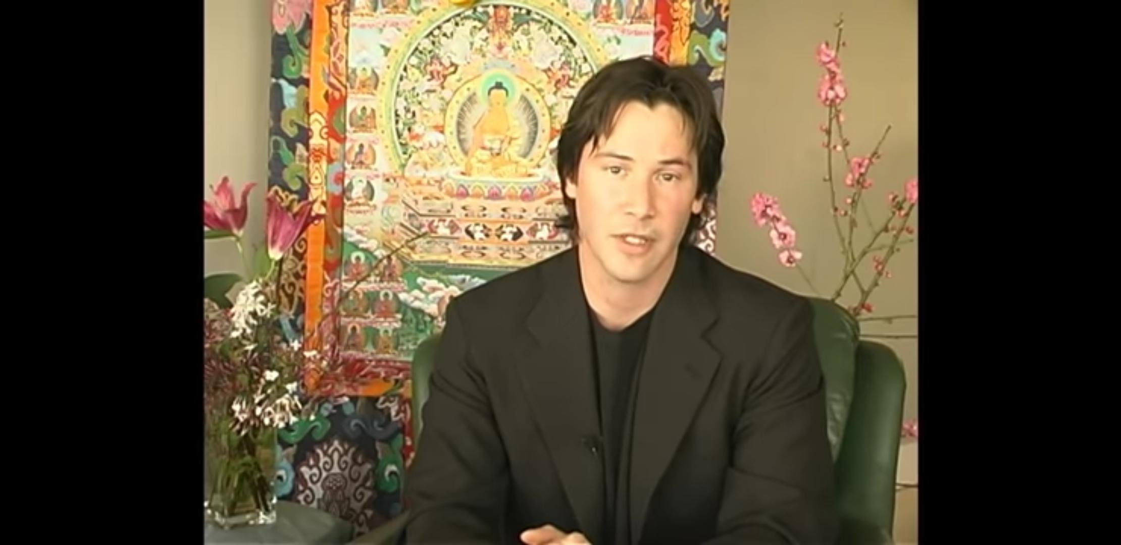 I was watching a YouTube series on Buddhism, and look who had something ...