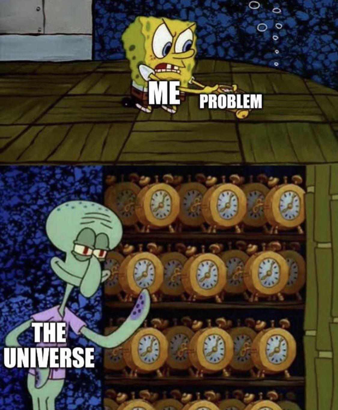 thank universe | r/BikiniBottomTwitter | Squidward's Clock Closet ...