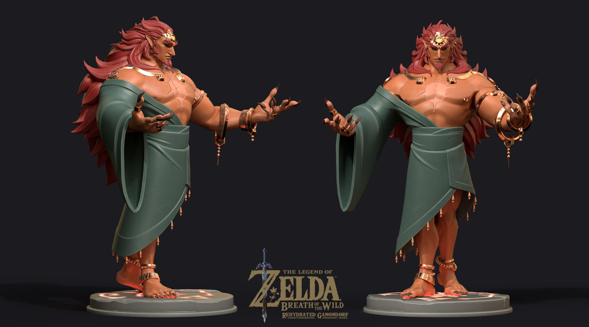 Rehydrated Ganon 3D Model by Jordan Knight | Rehydrated Ganondorf ...