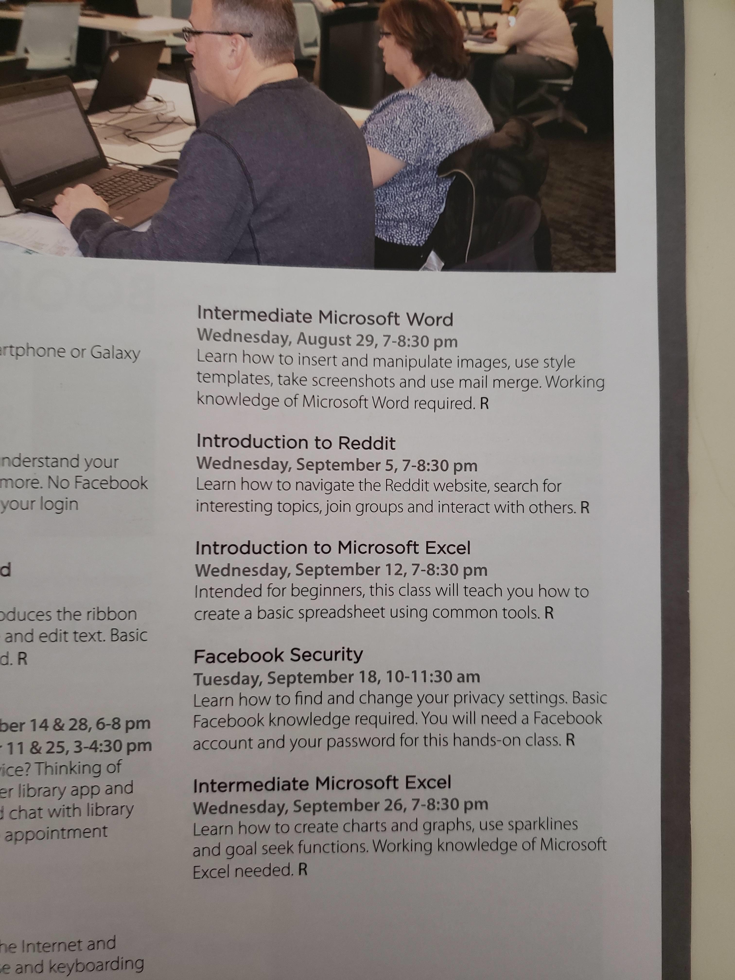 This library offers a class on how to use reddit | r/mildlyinteresting ...