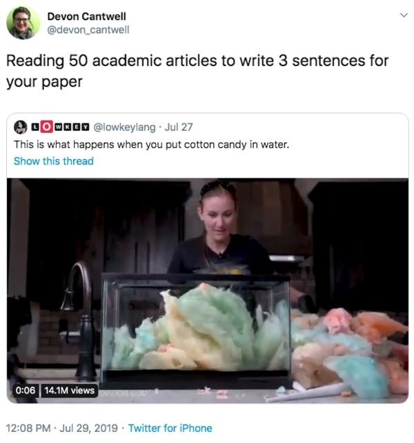 Academic Paper | Cotton Candy In Water | Know Your Meme