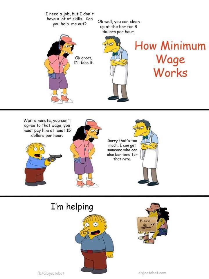 How minimum wage works ft. Otto, Moe and Ralph | The Simpsons | Know ...