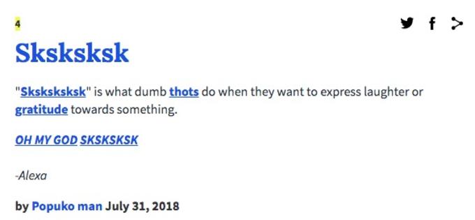 Definition | Sksksksk | Know Your Meme
