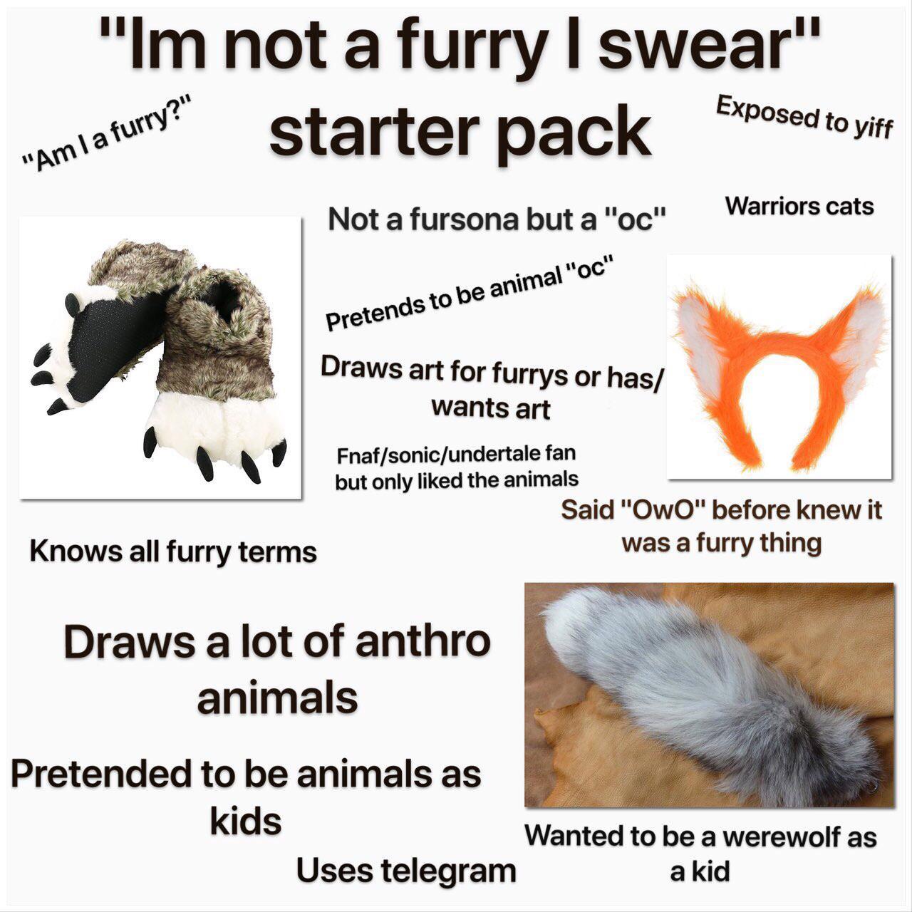 "Im not a furry I swear" starter pack | r/starterpacks | Starter Packs ...