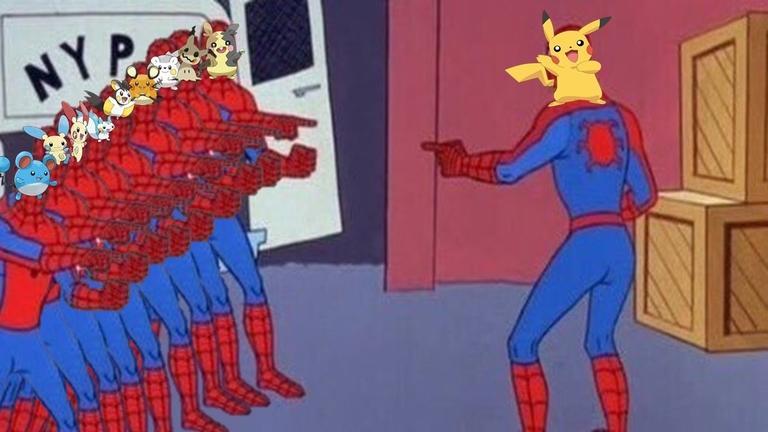 Pikachu Pointing At Copies | Pokémon Sword and Shield | Know Your Meme