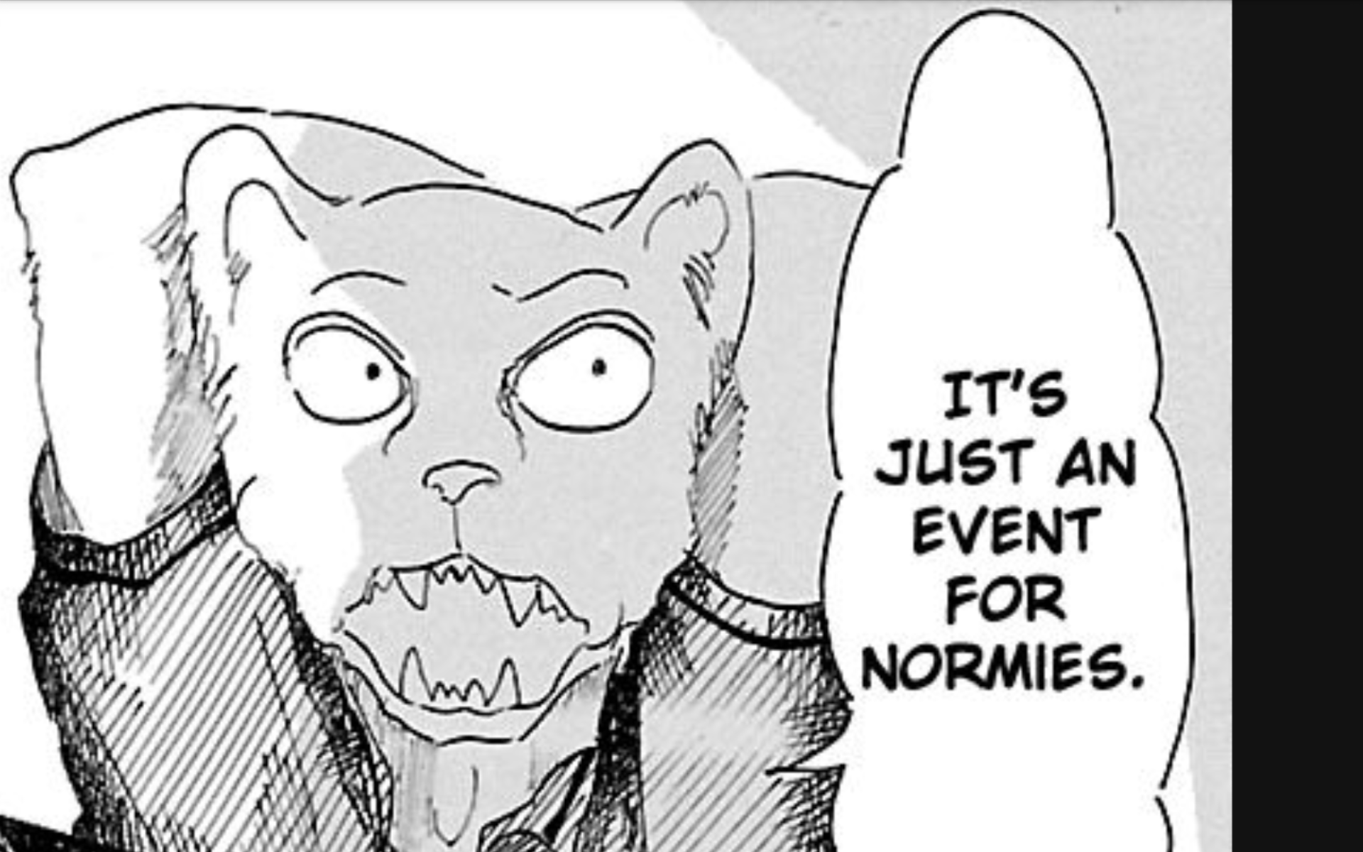 Just for normies | Beastars | Know Your Meme