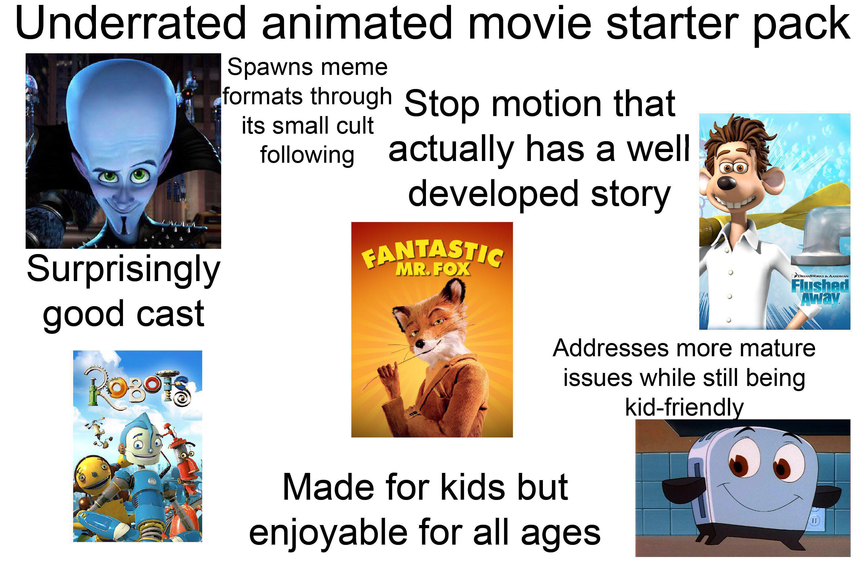 Underrated animated movie starter pack | r/starterpacks | Starter Packs ...