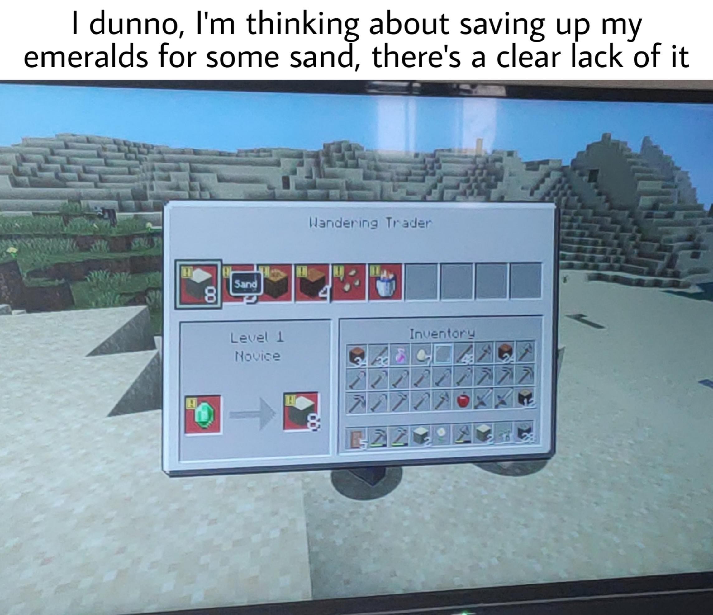 Should I save my emeralds? | r/MinecraftMemes | Minecraft | Know Your Meme