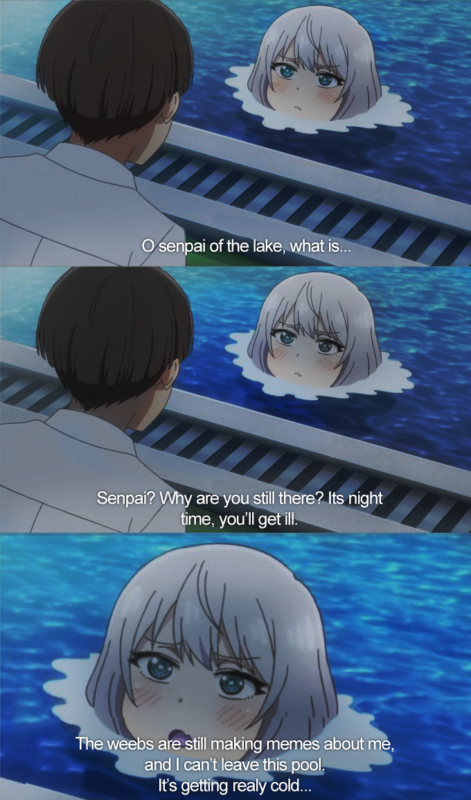 Senpai deserves a little break | r/Animemes | Senpai of the Pool | Know ...