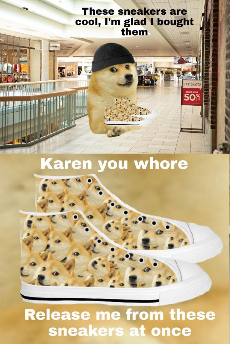 (insert joke about feet) | r/dogelore | Trapped Doge | Know Your Meme