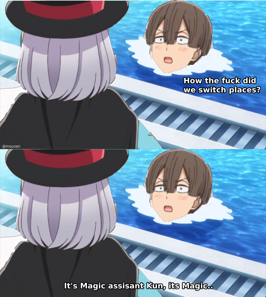 Sempai finally showed her true skill | r/Animemes | Senpai of the Pool ...