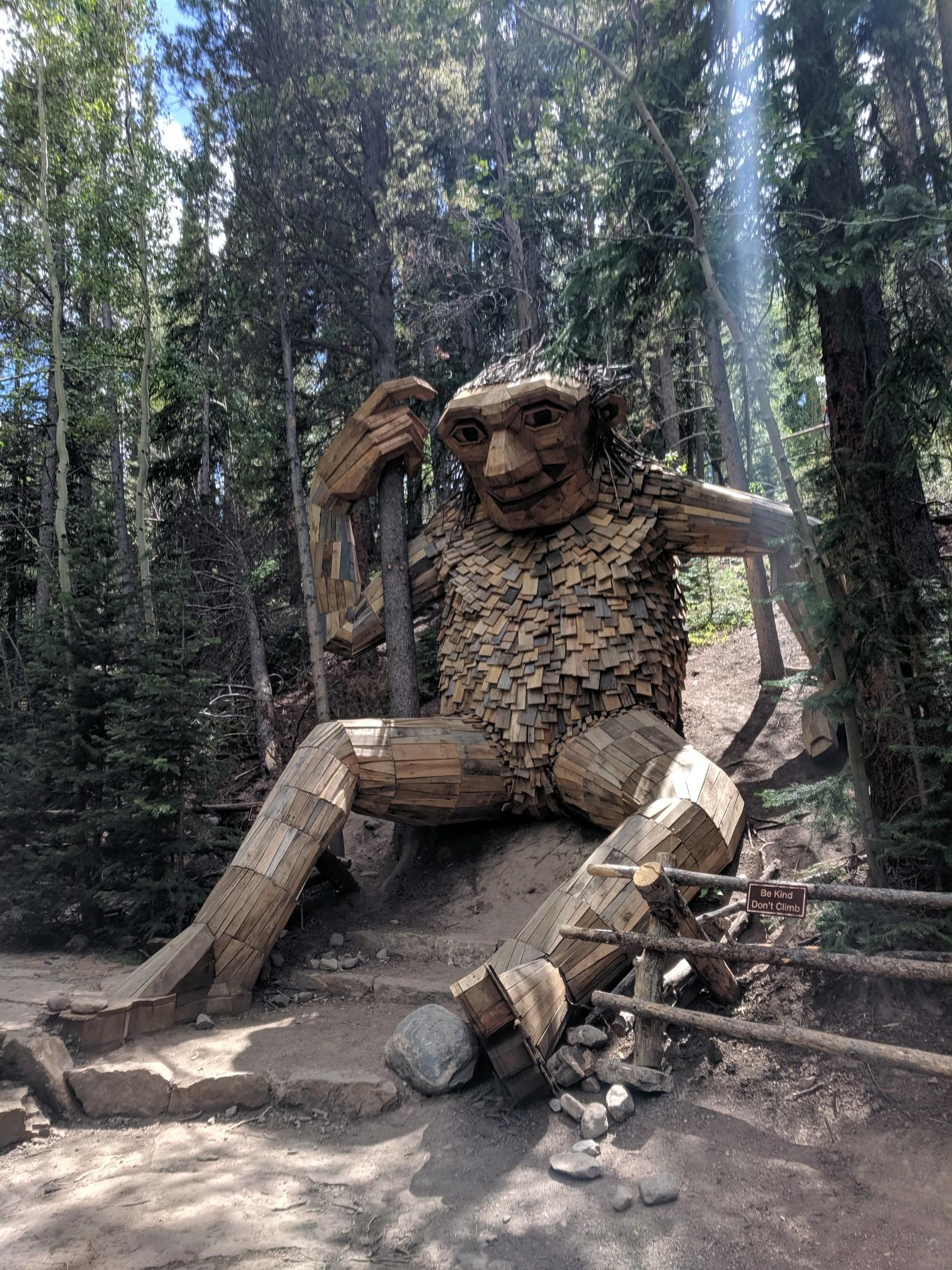 A wooden troll who speaks for the forest | r/mildlyinteresting | Mildly ...