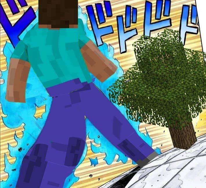 What the first Minecraft tree sees. | r/MinecraftMemes | Minecraft ...