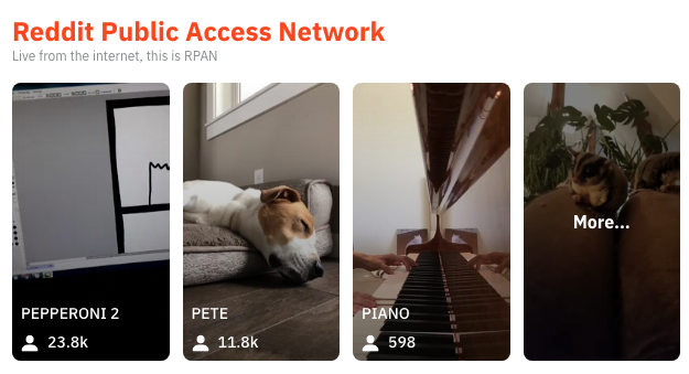 RPAN | Reddit Public Access Network | Know Your Meme
