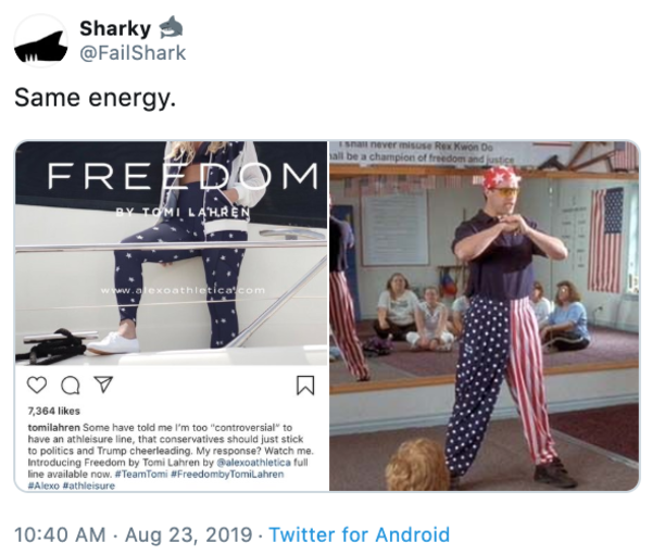 Same Energy | Tomi Laren's "Freedom" Clothing Line | Know Your Meme
