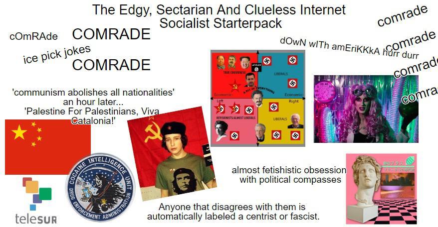 The Edgy Sectarian and Clueless Internet Socialist Starterpack | r ...