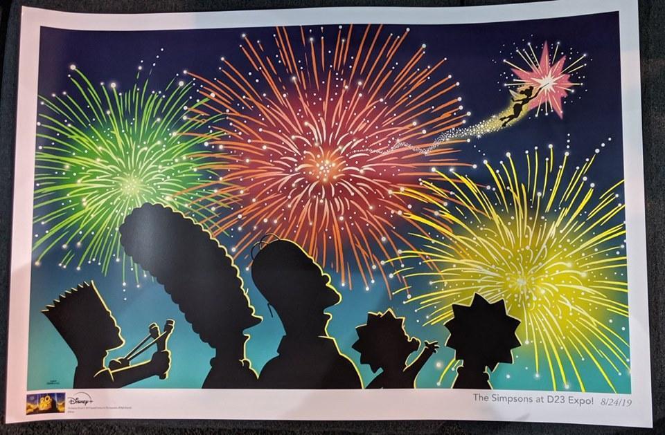 The Simpsons “celebrating” their arrival to The Walt Disney Company ...