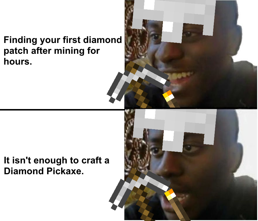 First time ever since I became a Minecraft Fan and this freakin ...