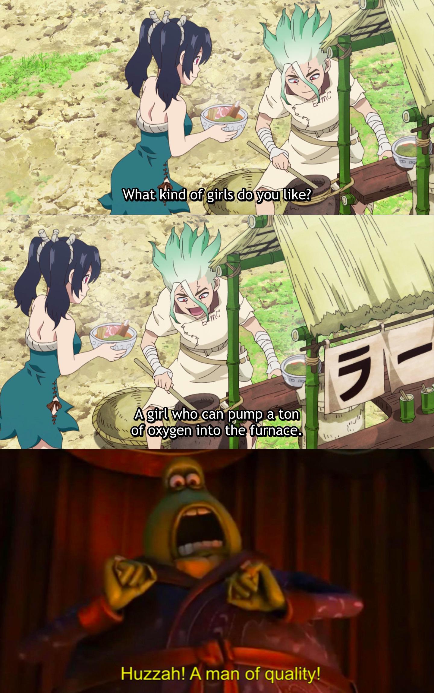 Senku is a true man of culture | r/Animemes | Know Your Meme
