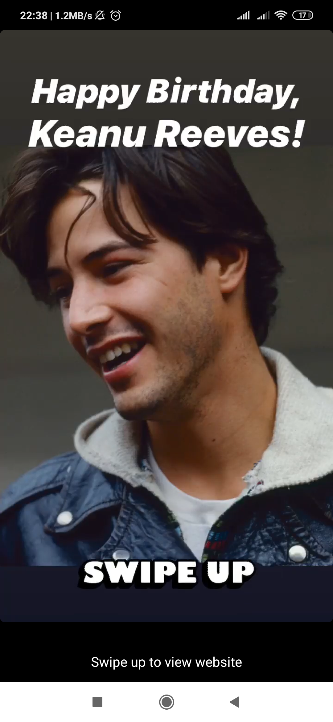 Happy Birthday to The One. Warner Bros. put this picture as their story ...