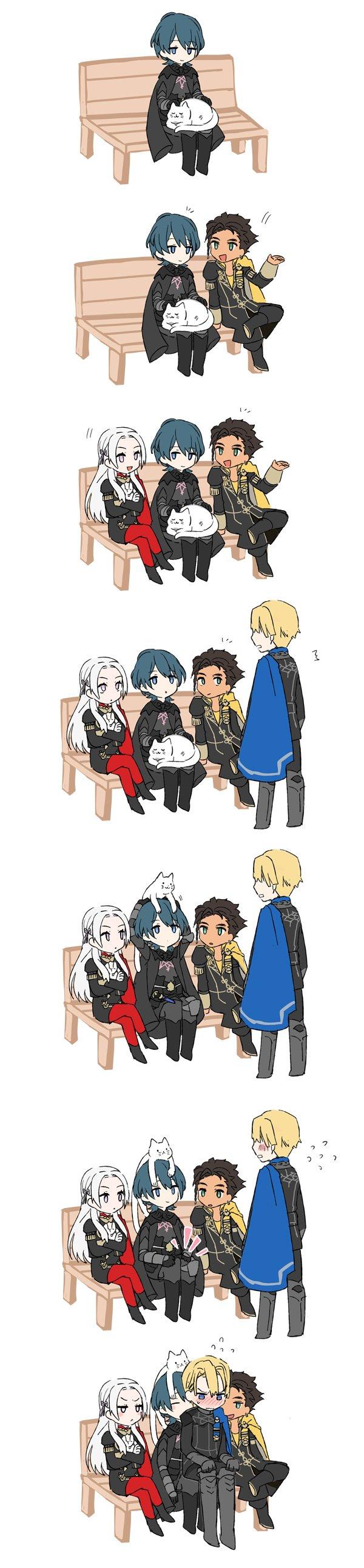 Hanging out with the teach. | Fire Emblem: Three Houses | Know Your Meme