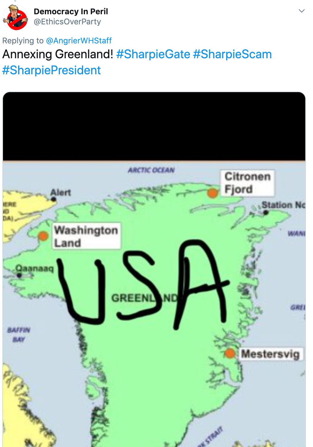 Sharpie Memes #7 | Donald Trump's Hurricane Dorian Map Sharpie Edit ...