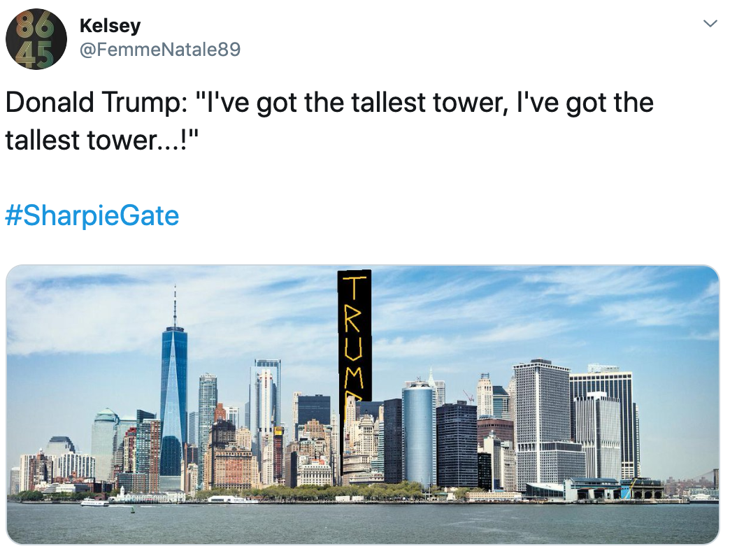 Sharpie Memes #9 | Donald Trump's Hurricane Dorian Map Sharpie Edit ...