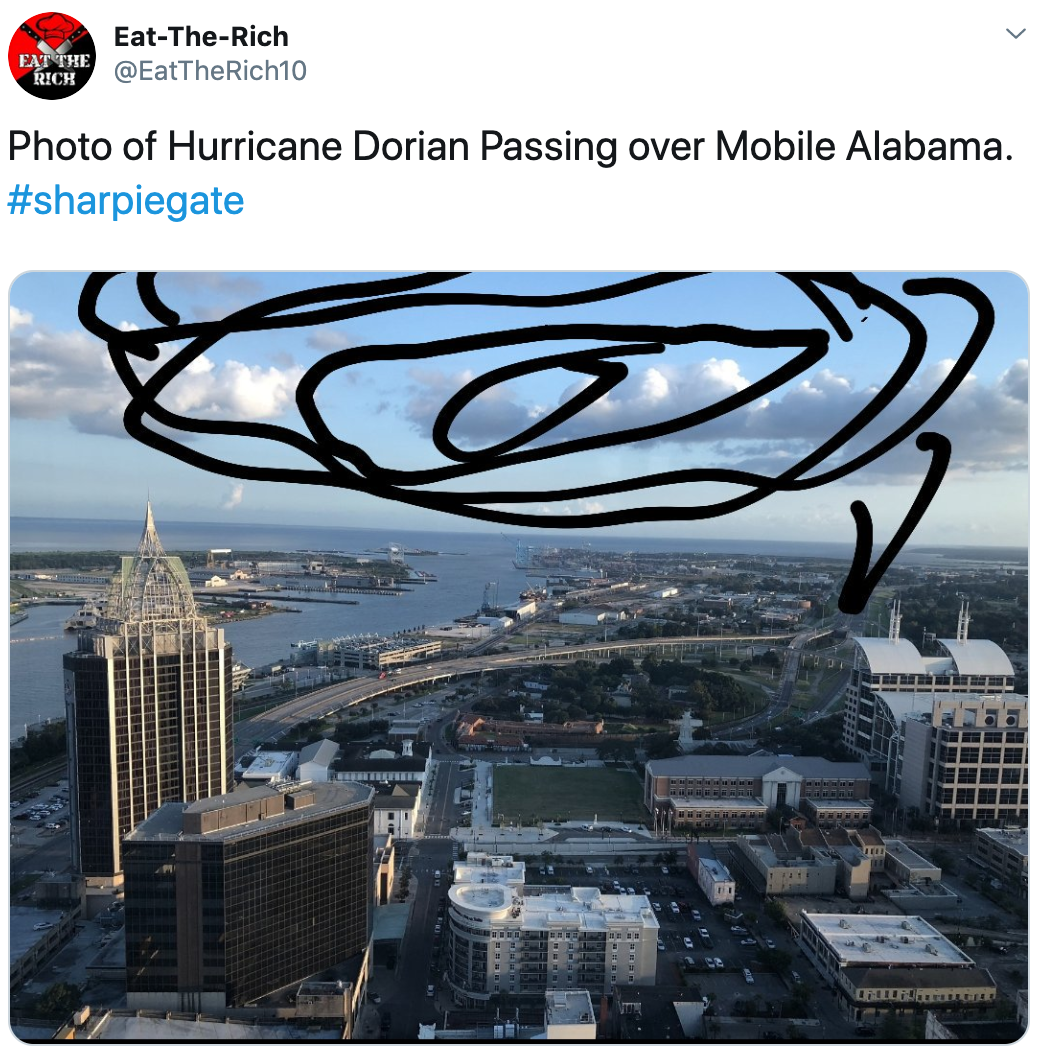 Sharpie Memes #11 | Donald Trump's Hurricane Dorian Map Sharpie Edit ...