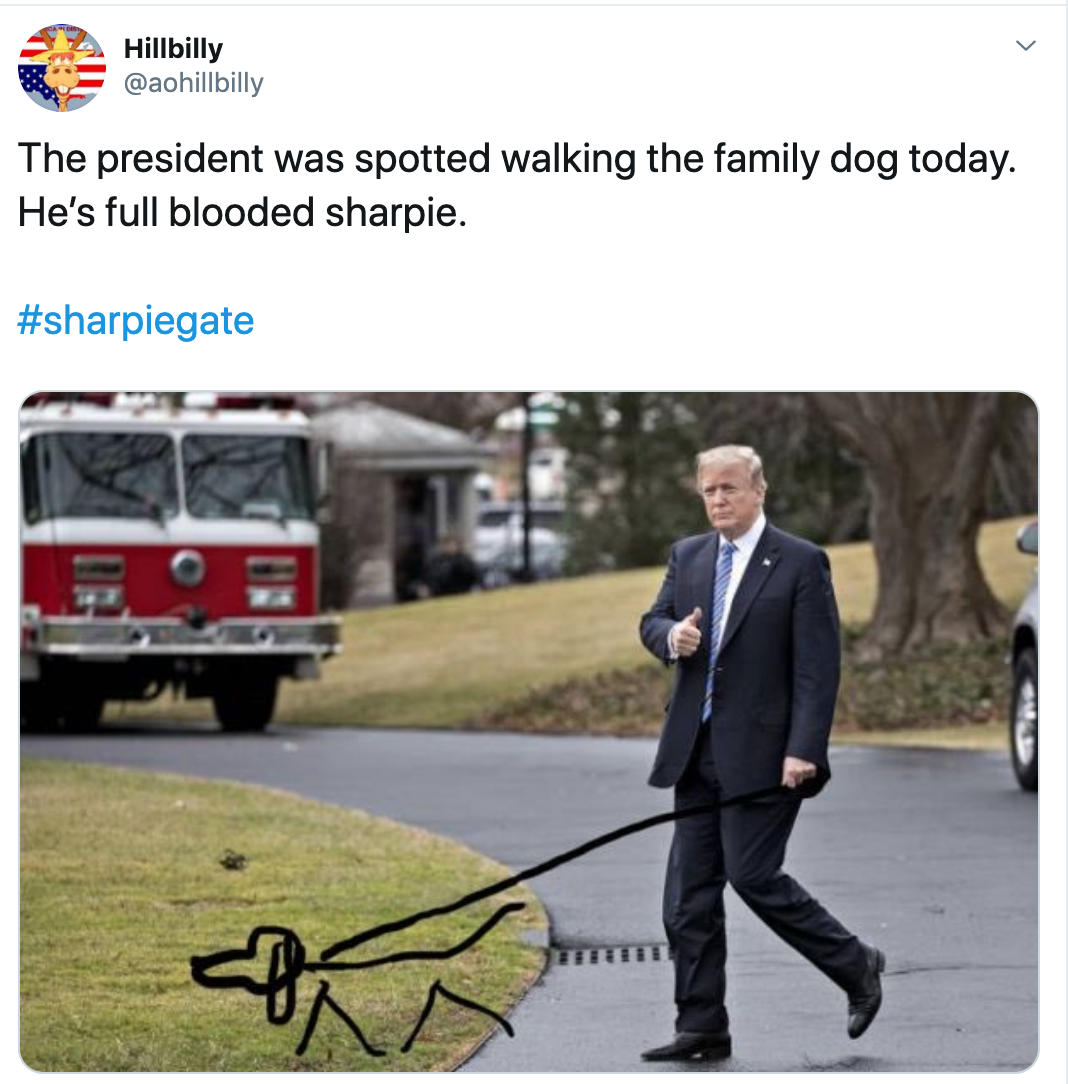 Sharpie Memes #16 | Donald Trump's Hurricane Dorian Map Sharpie Edit ...