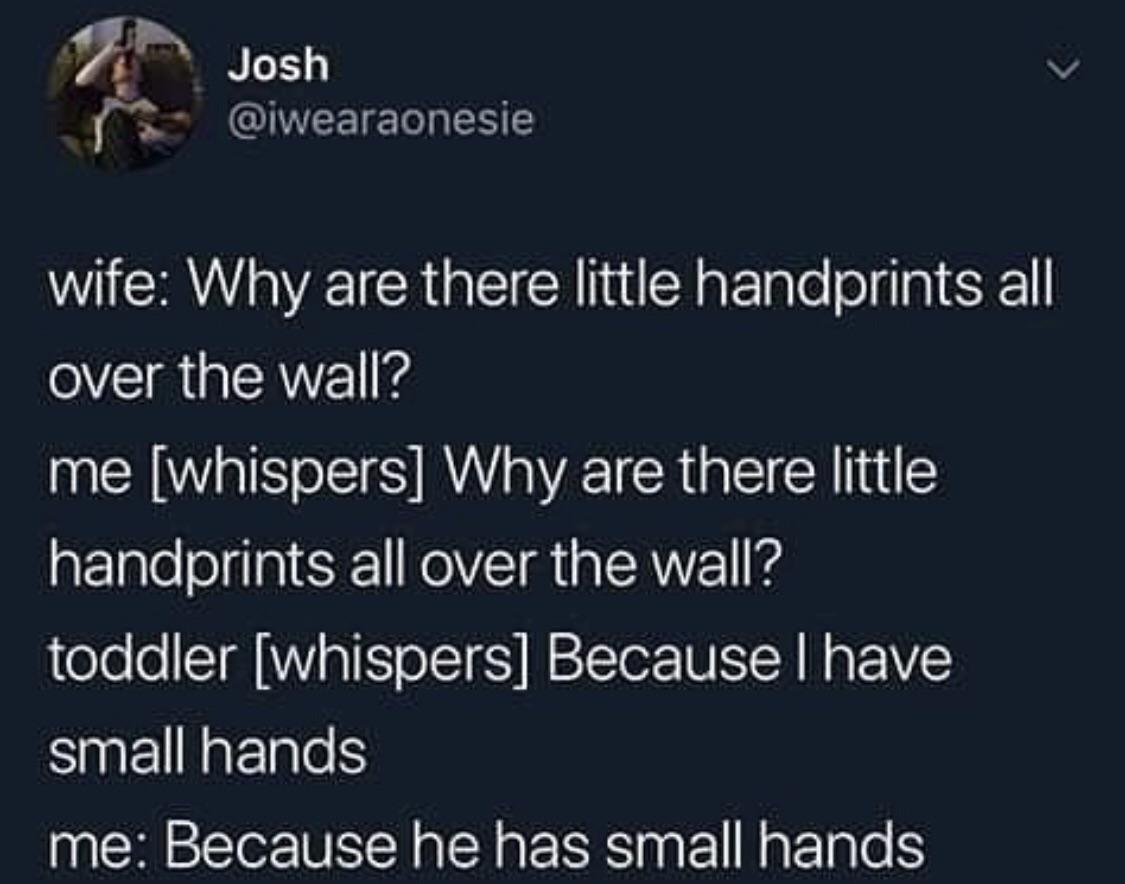 Small hands leave small handprints | r/wholesomememes | Wholesome Memes ...