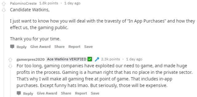 Gamer President Ace Watkins on In-App Purchases | Gamer President Ace ...