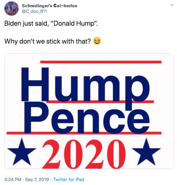 Why don’t we stick with that? 😆 | Joe Biden's "Donald Hump" Gaffe ...