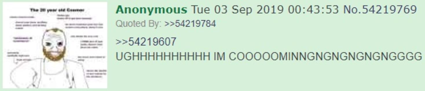 /r9k/ Post #54219769 | Coomer | Know Your Meme