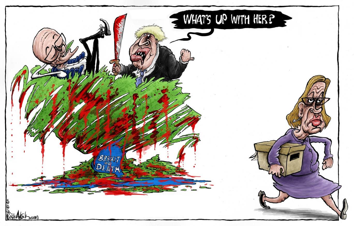 Cartoon by Brian Acklock (September 9 2019) | Slouching Jacob Rees-Mogg ...