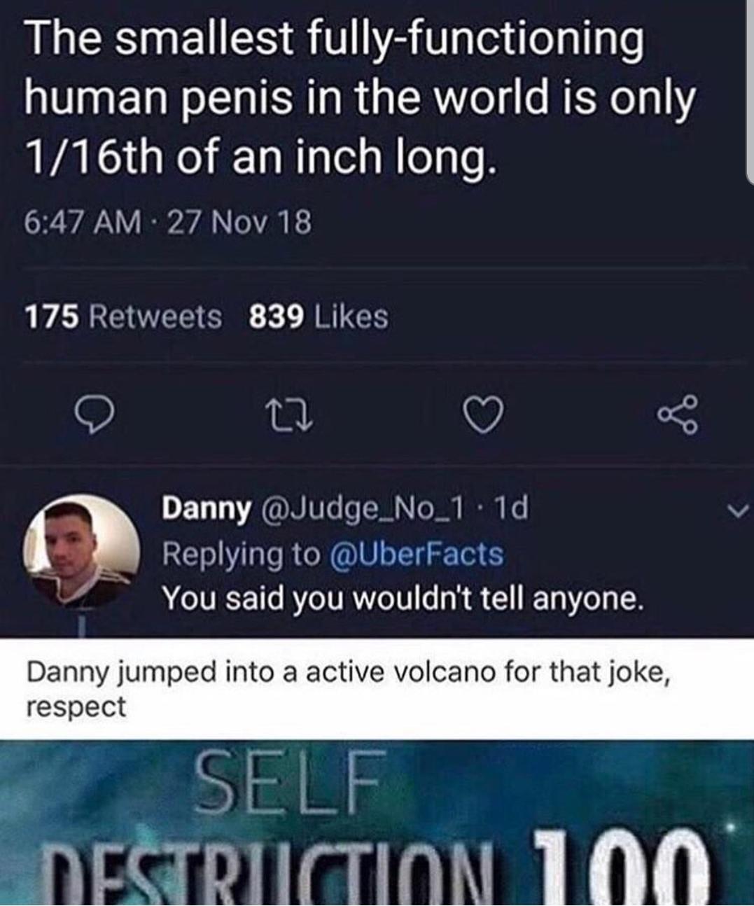 Self destruction 100 | r/ComedyCemetery | Comedy Cemetery | Know Your Meme