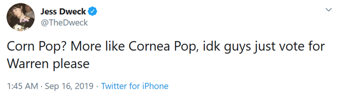 Cornea Pop | Joe Biden's Corn Pop Story | Know Your Meme