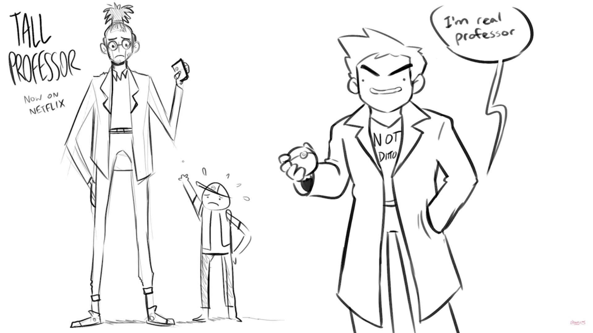 Tall Professor and Real Professor | Drawfee | Know Your Meme