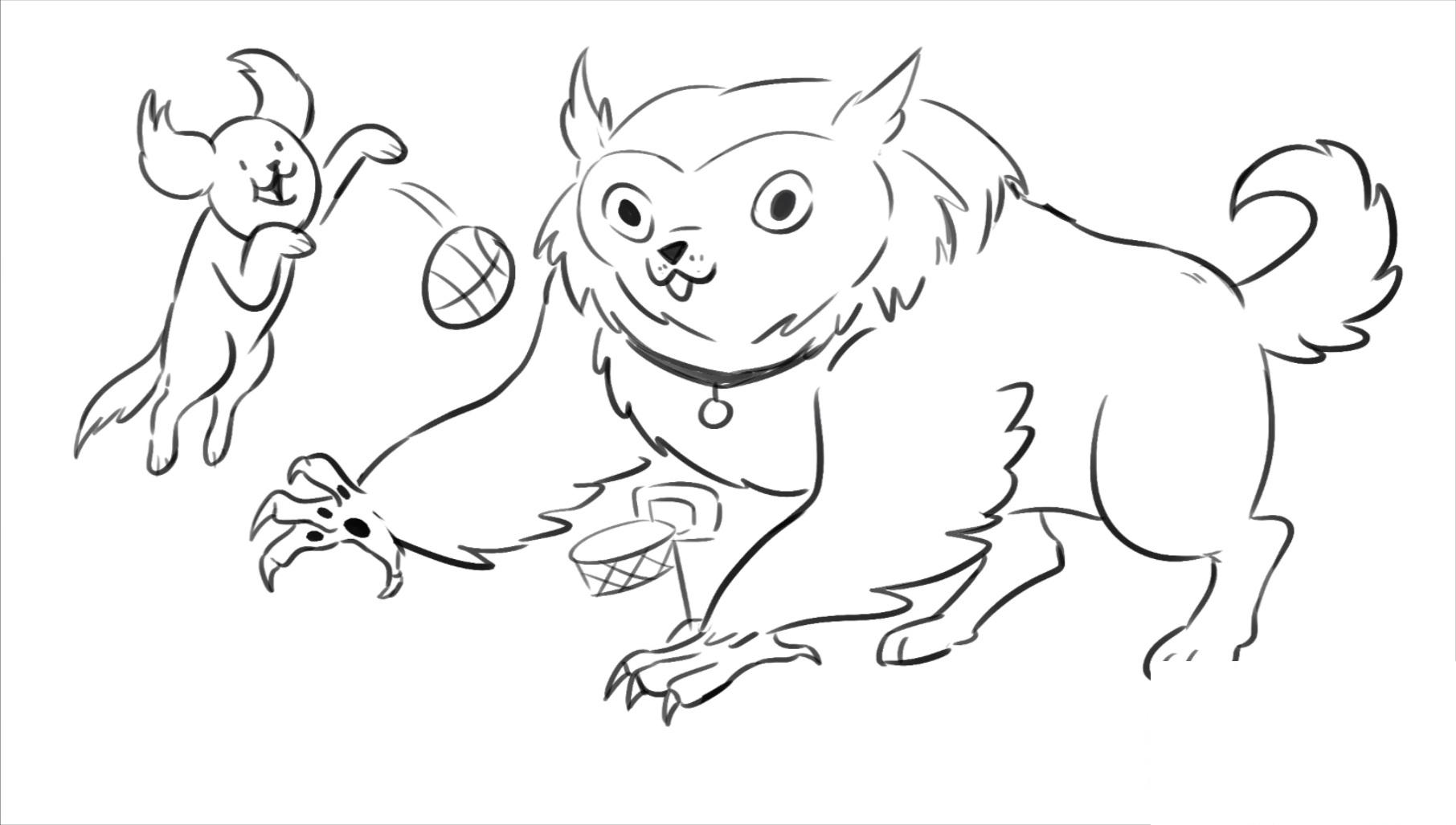 Owlbear dog | Drawfee | Know Your Meme