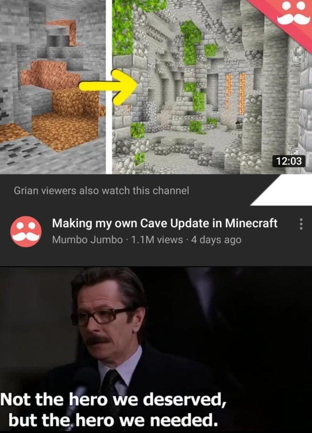 We still want the cave update | r/MinecraftMemes | Minecraft | Know ...